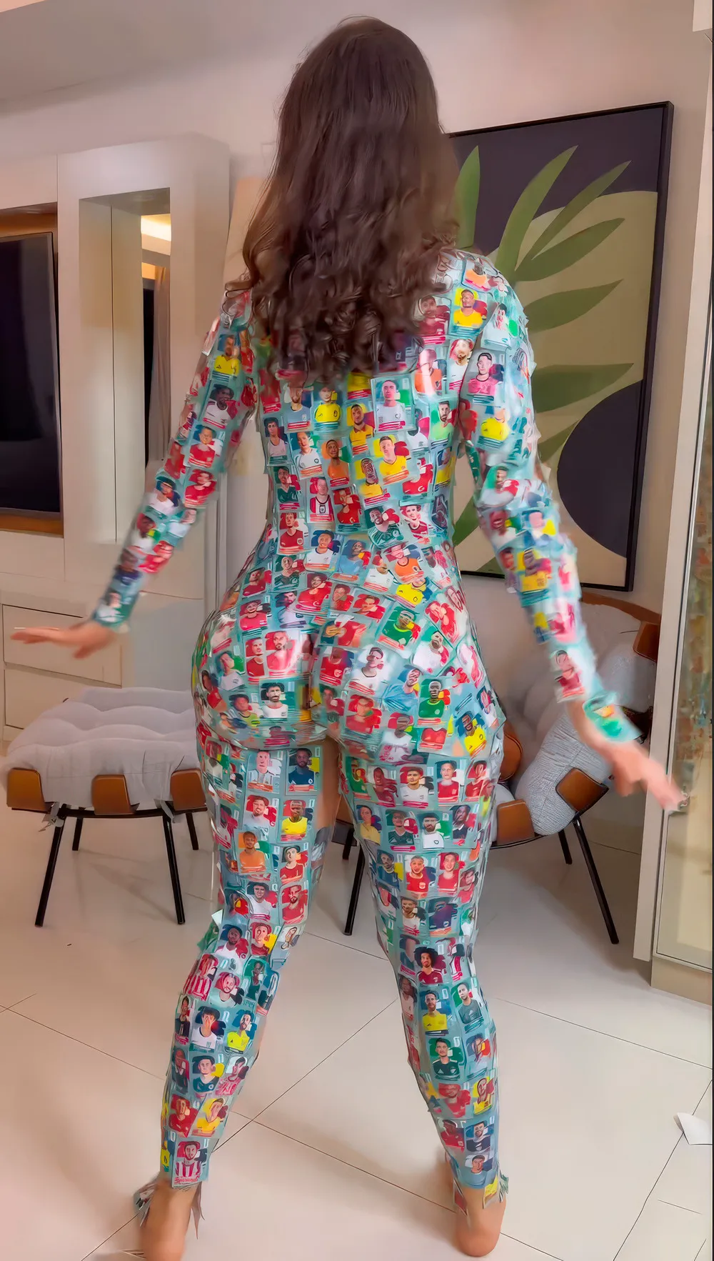 Kerolay Chaves Stuck Panini Stickers on Herself for the 2026 World Cup ...