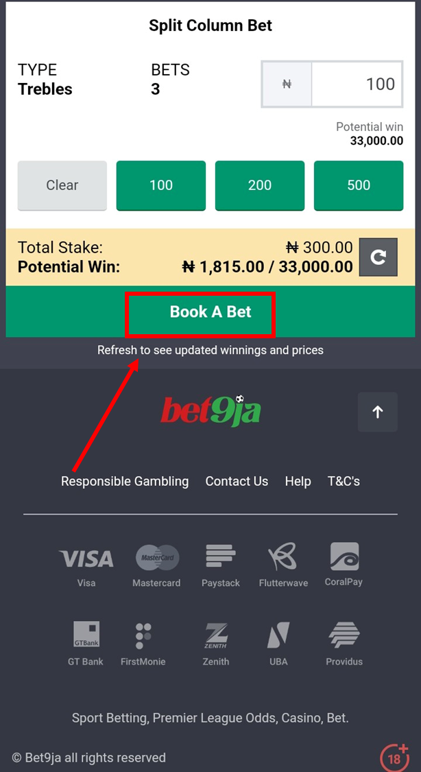 Bet9ja Book A Bet | Betting Guide for Booking Codes & Numbers in ...